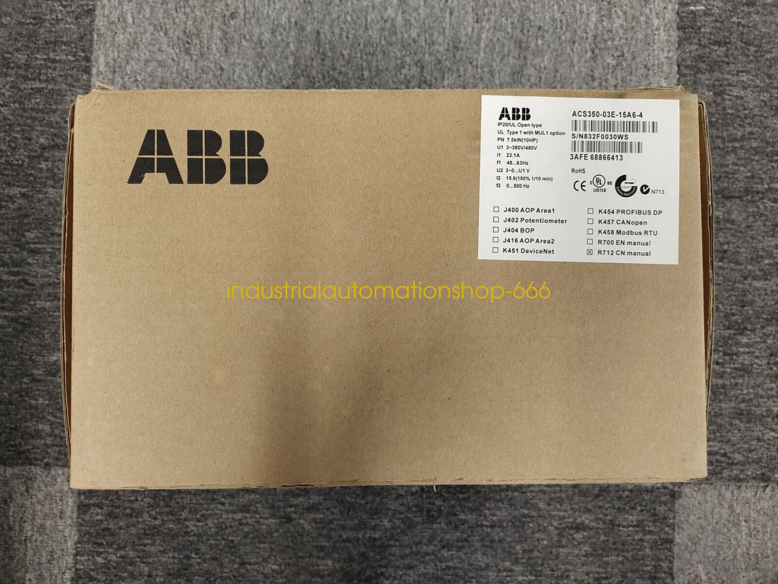 PLC | ABB | ACS350-03E-15A6-4 inverter – Rabwellplc