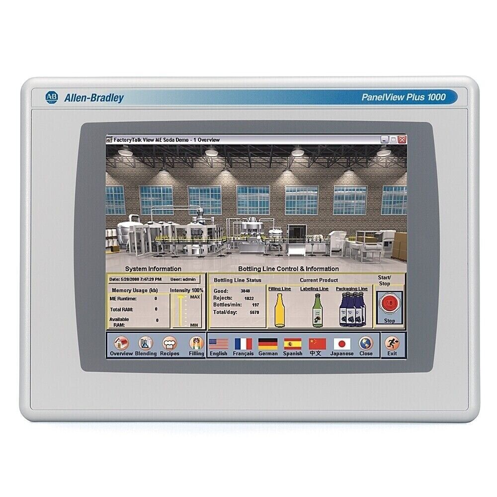 PLC | Allen-Bradley | 2711PC-T10C4D8 PanelView Plus Compact 1000 Termi ...